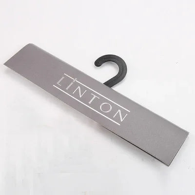 Silver Logo Printed 700gsm Fabric Paper Header Cards With Hanger – snhanger